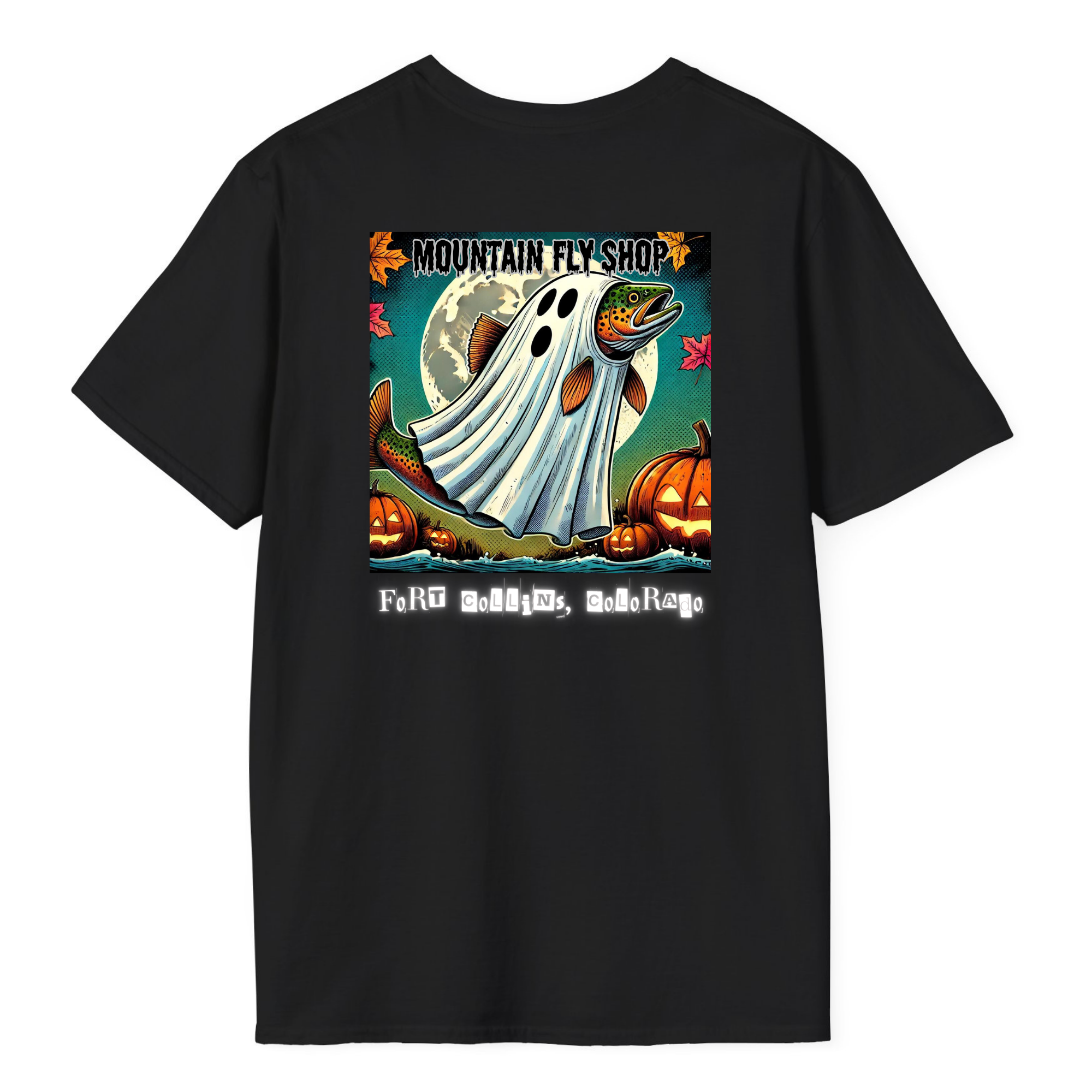 Halloween Mountain Fly Shirt - Ghost Fish | Mountain Fly Shop - Fort ...
